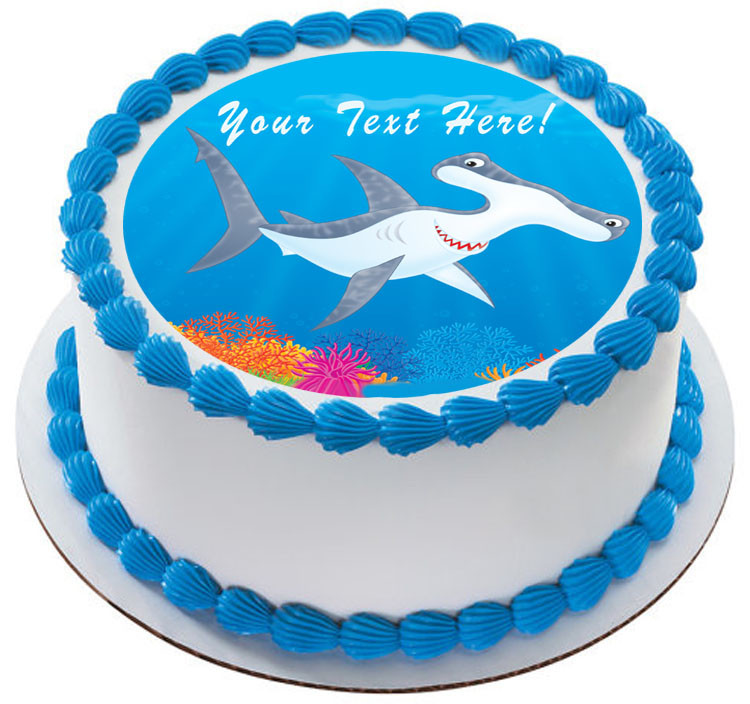 shark cake topper
