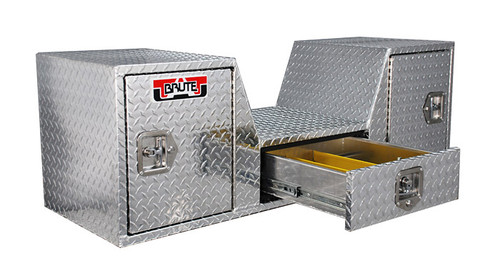 Brute RV Fifth Wheel Goose Neck “V” Shape Tailgate Toolbox - WorkTrucksUSA