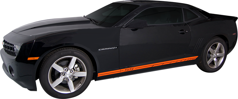 2010-2015 Chevy Camaro SS Rocker Vinyl Graphic Decal Stripe Kit ...