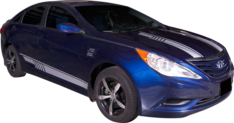 2009-2014 Hyundai Sonata Euro Vinyl Graphic Decal Stripe Kit ...