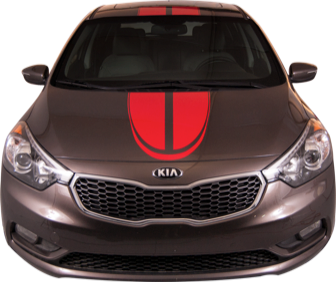 2014-2015 Kia Forte 5 Door Boomerang Racing Vinyl Graphic Decal Stripe ...
