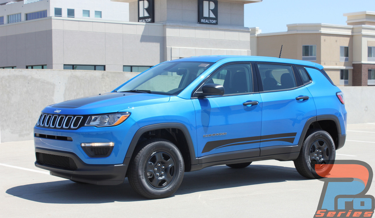 Jeep Compass Side Decals | Jeep Compass Side Stripes | COURSE