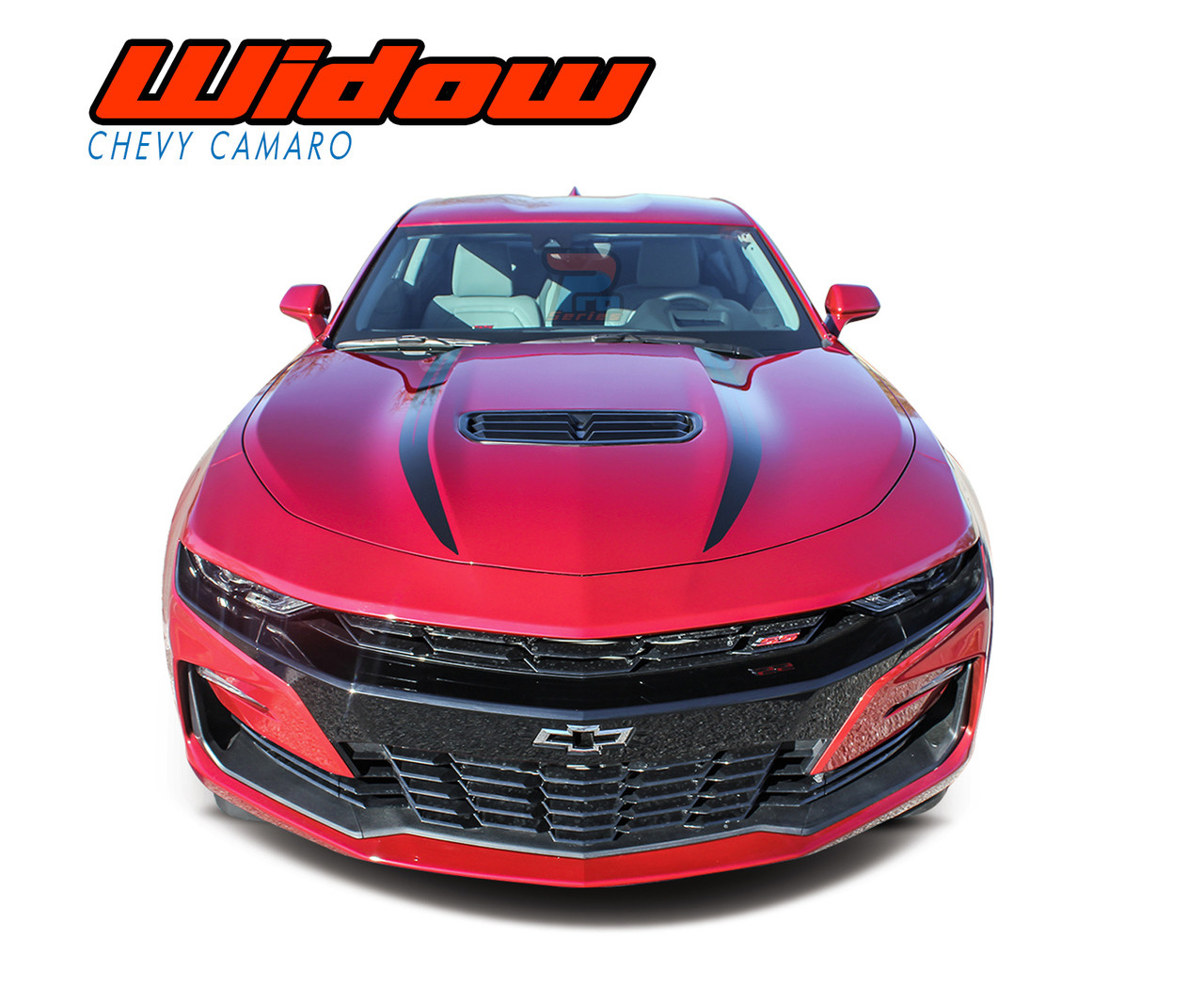 WIDOW | 2019-2022 Camaro Spider Hood Decals | Camaro Hood Stripes ...