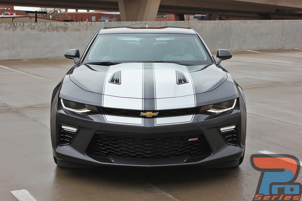 Matte Black Camaro Stripes
