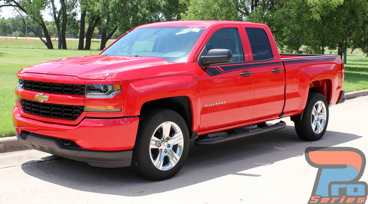 Chevy Silverado Vinyl Wrap Stripe BREAKER 2014 2015 2016 2017 2018