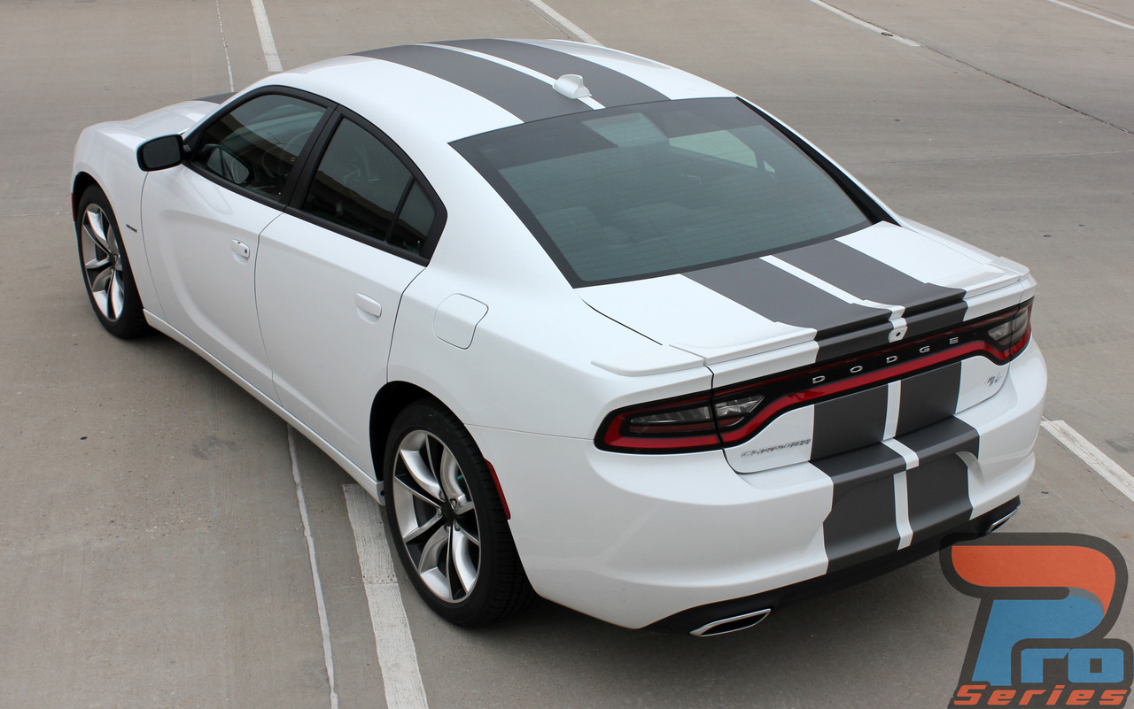 N-CHARGE RALLY 15 : Dodge Charger Racing Stripes Hood Decal Roof ...