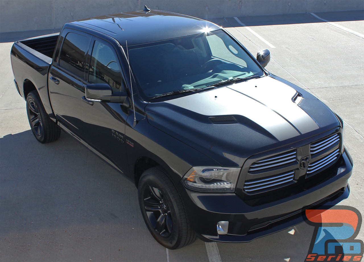 Dodge Ram Sport Hood Decals HEMI HOOD 3M 2009-2017 2018