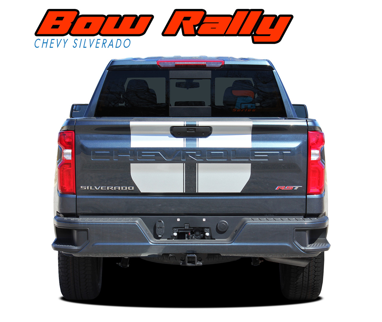 BOW RALLY Silverado Hood Decals | Silverado Hood Racing Stripes Vinyl ...