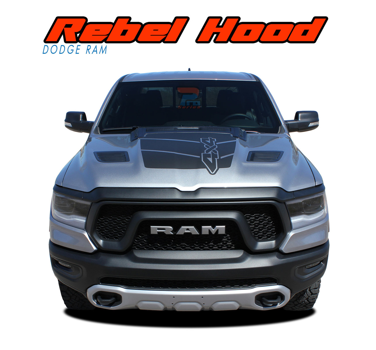 REB HOOD | Dodge Ram Rebel Decals | Ram Rebel 1500 Stripes | Ram Vinyl ...