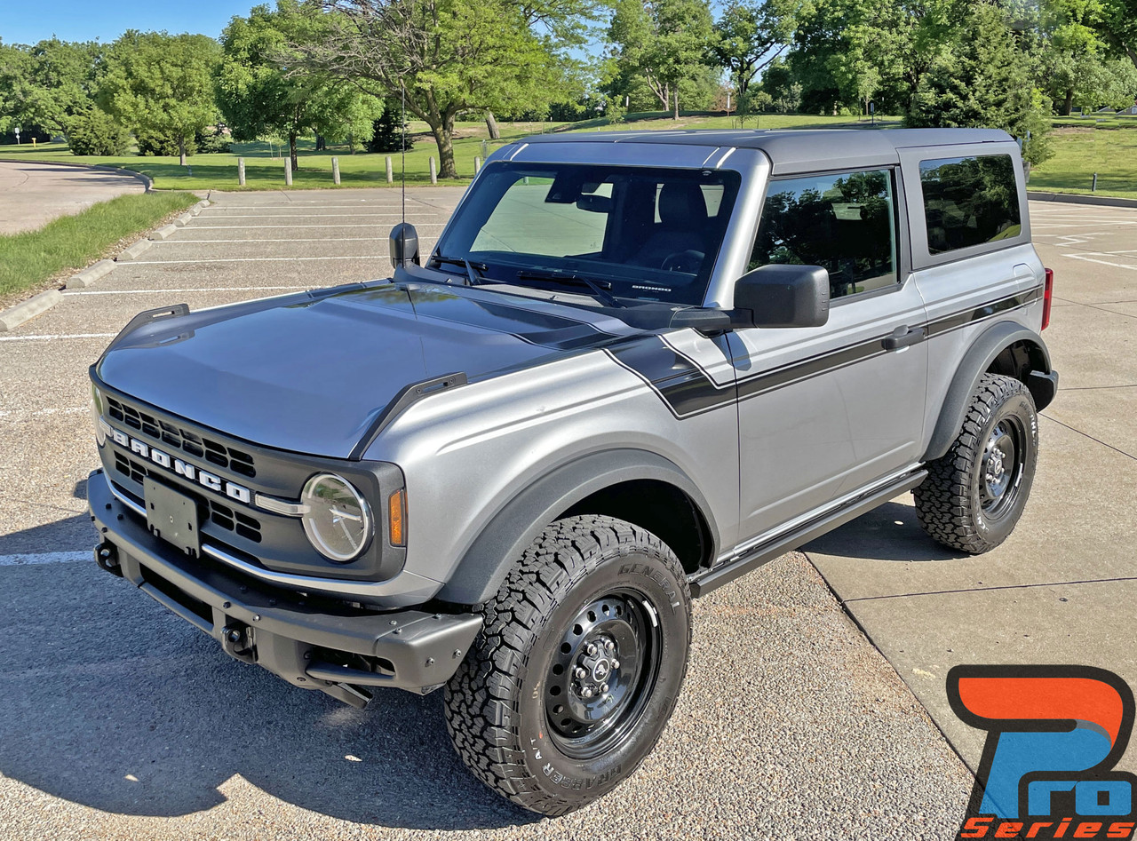 CINCH 2D | Ford Bronco Door Stripes | Ford Bronco Decals | Bronco Graphics