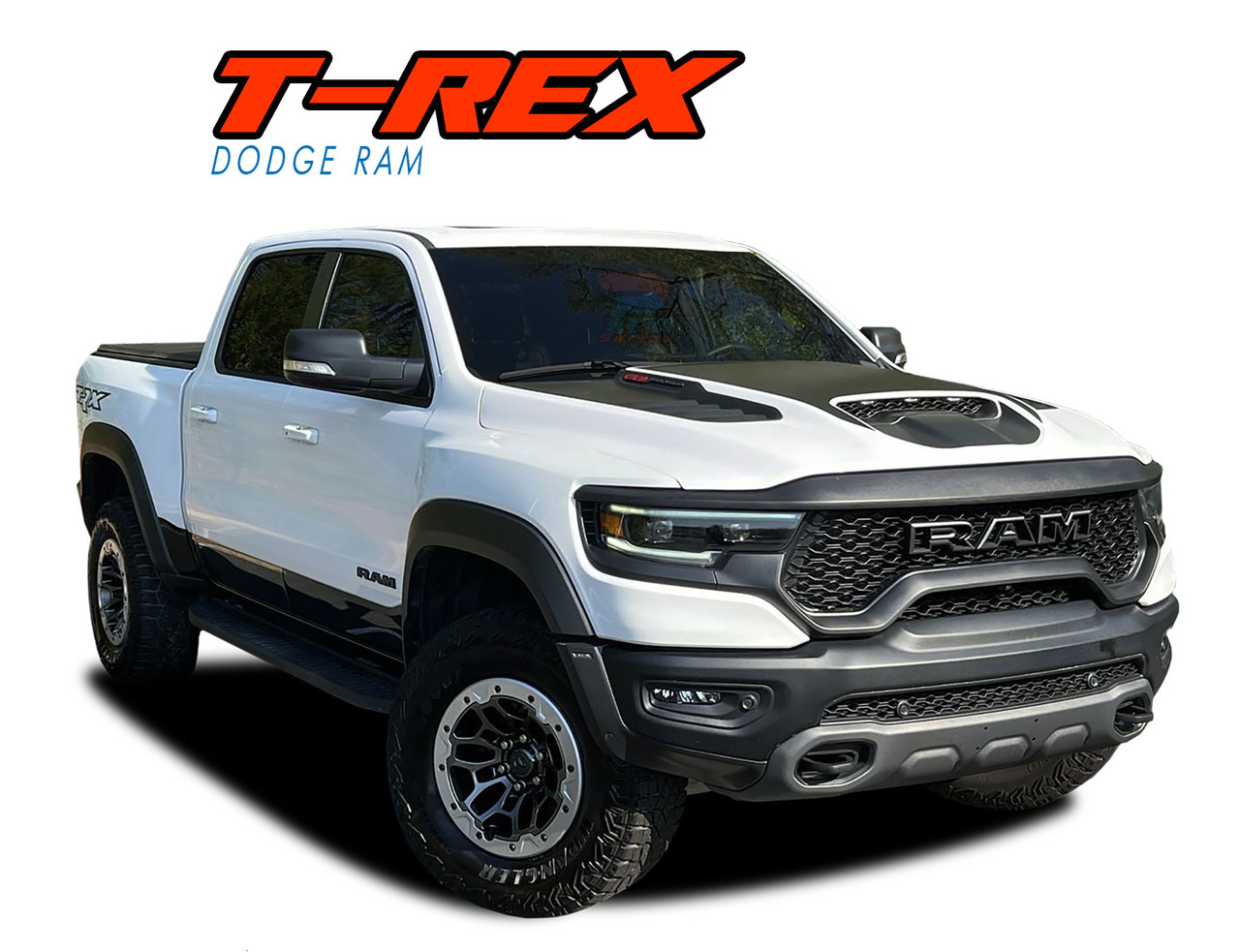 TRX HOOD | Dodge Ram Rebel Decals | Ram Rebel 1500 Stripes | Ram Vinyl ...