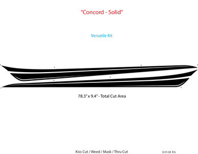 CONCORD, Universal Fit Vinyl Graphics, Stripes, & Decals Tesla