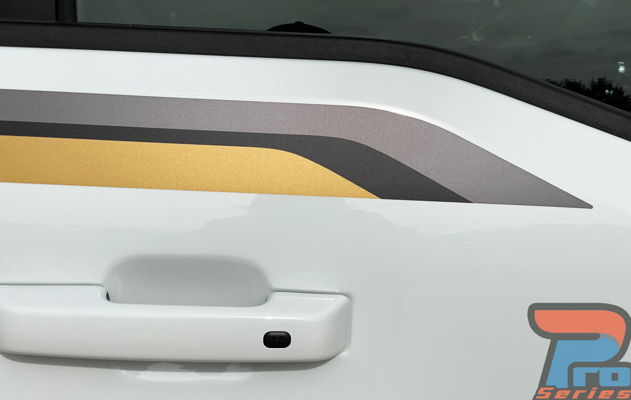 2021-2024 F-150 FP700 Matte Bronze Door Stripes, F150 Decals | F150 ...