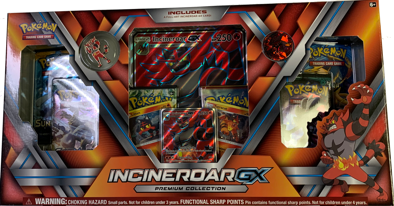 Incineroar GX Premium Collection Box Gift Set Pokemon