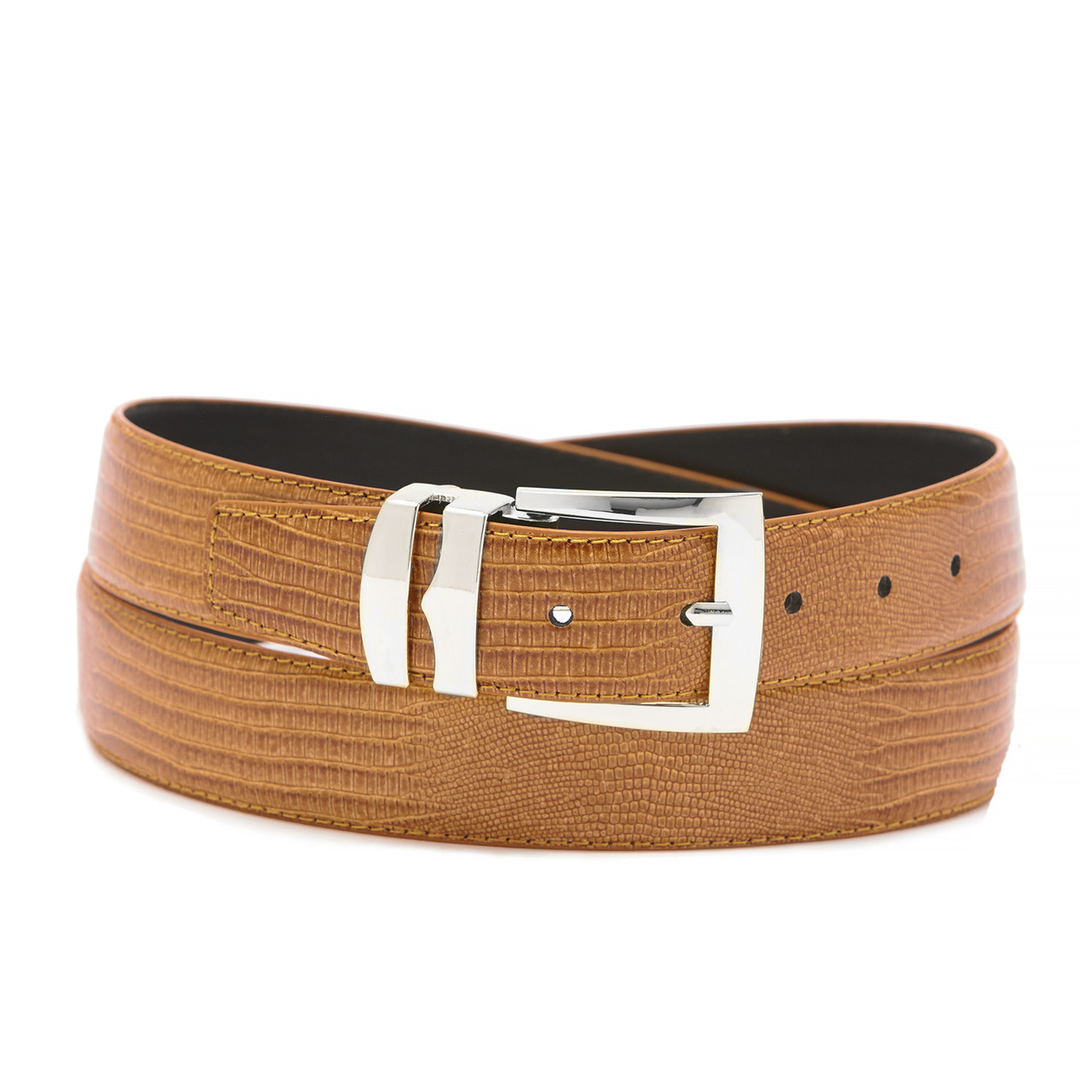 Lizard Skin Pattern | Men's Conganc Brown Lizard Belt