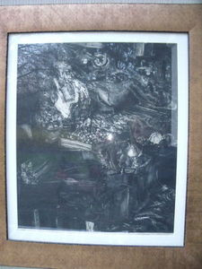RICHARD KARWOSKI LISTED " MARKET NYC" ETCHING 1961 - ArtRoomsGallery.com
