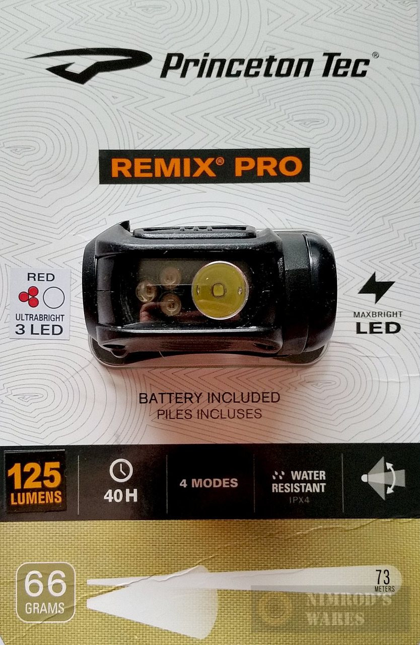 Princeton Tec Remix Pro 125 Lumen 4 Mode LED HEADLAMP HYBL123-RD-BK ...