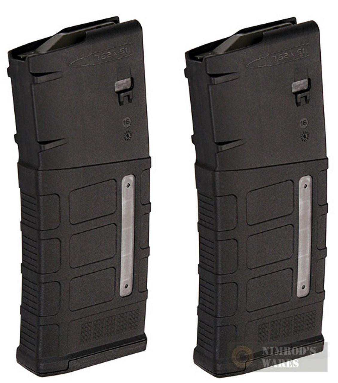 2-PACK MAGPUL PMAG SR25 / M110 25 LR / SR Gen M3 25 Round 7.62X51mm ...