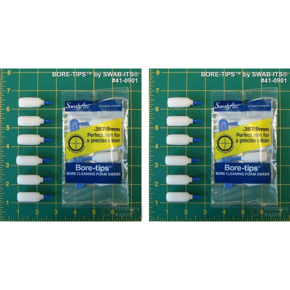 Swab-Its BORE TIPS 9MM 12 PK 41-0901 - Nimrod's Wares