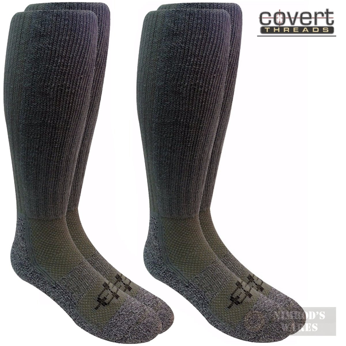 Covert Threads Rugged Terrain INFILTRATOR Socks 2 PAIRS LG FG 3301 ...