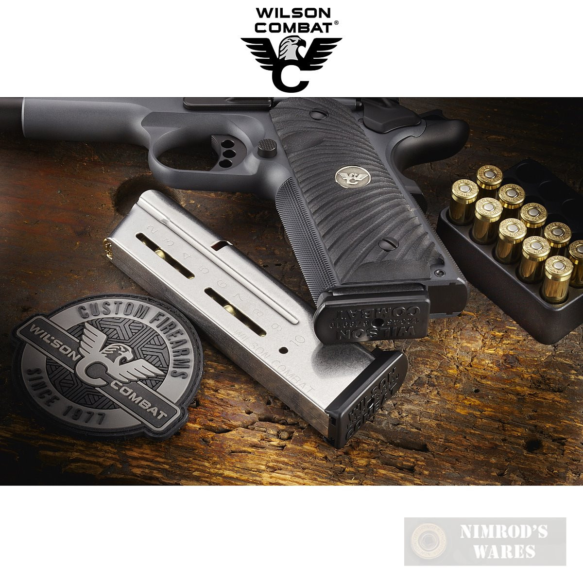 Wilson Combat 1911 .38 Super 10-Round MAGAZINE ETM BASEPAD 500-38S ...