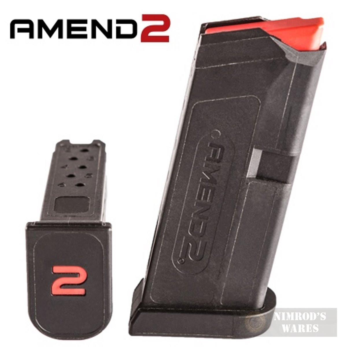 Amend2 GLOCK 43 G43 9mm 6 Round MAGAZINE Clip AM9A2GLOCK43BLK ...