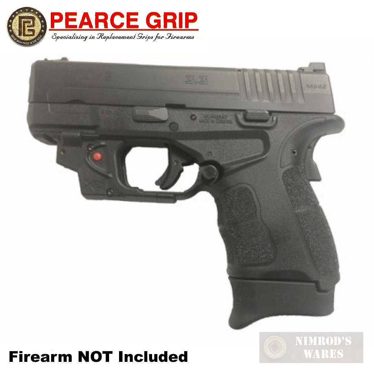 Pearce Grip SPRINGFIELD XDS XDE XDS Mod2 +1 GRIP EXTENSION PG-XDS+ ...