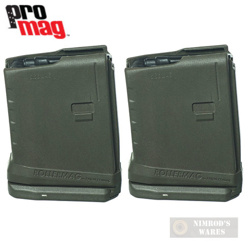 ProMag AR-15 5.56 10 Round ROLLER ANTI-TILT FOLLOWER Magazine 2-PACK RM ...