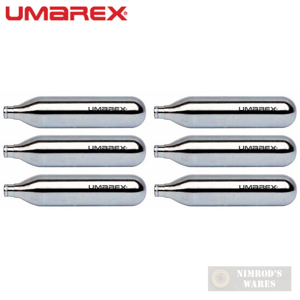Umarex CO2 12 Gram CARTRIDGES 6-PK Airguns Paintball 2252533 ...
