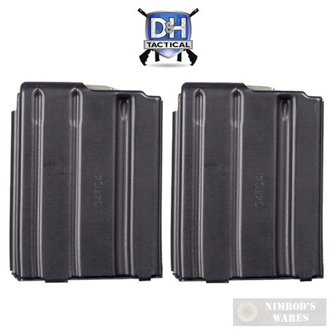 D&H AR15 M16 5.56 .223 10 Round MAGAZINE 2-PACK Aluminum Anti-Tilt ...