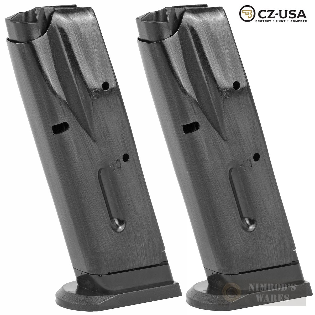 CZ 75 Compact 9mm 10 Round MAGAZINE 2-PACK Factory 11104 - NimrodsWares.com