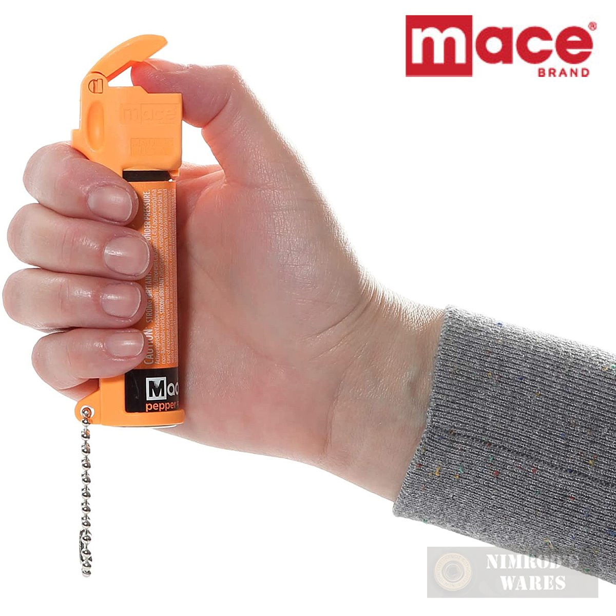 Mace PEPPER SPRAY 12ft 20 Bursts SELF DEFENSE Neon Orange 80729 ...