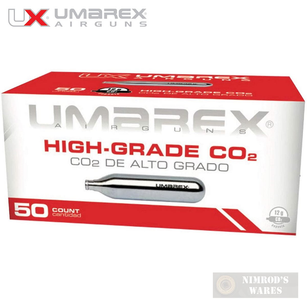 Umarex CO2 12 Gram CARTRIDGES 50-PK Airguns Paintball 2211302 ...