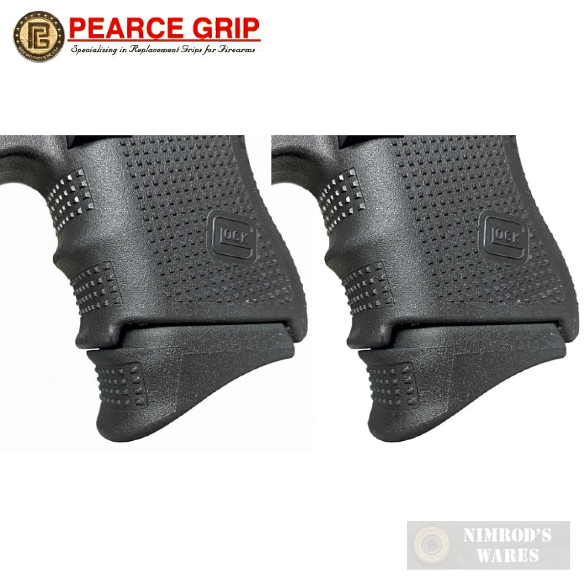 Pearce Grip GLOCK Gen 4 Gen 5 G26 G27 GRIP EXTENSION 2-PACK 5/8" PG ...