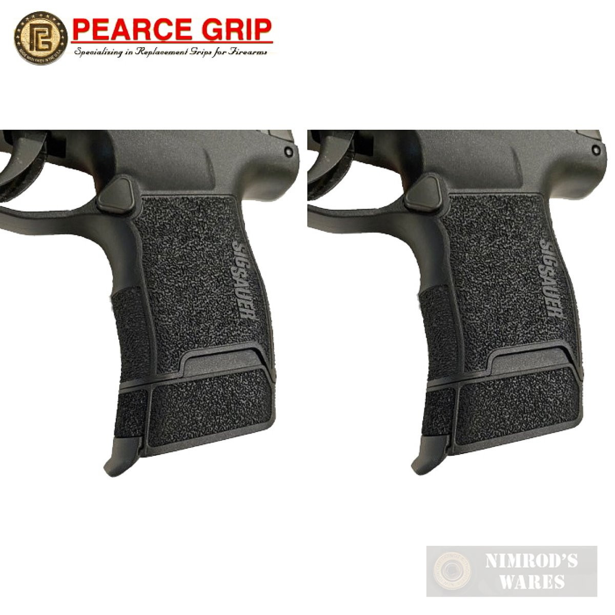 Pearce Grip SIG P365 12-Rd Magazine GRIP EXTENSION 2-PACK 1/4" PG-R12 ...
