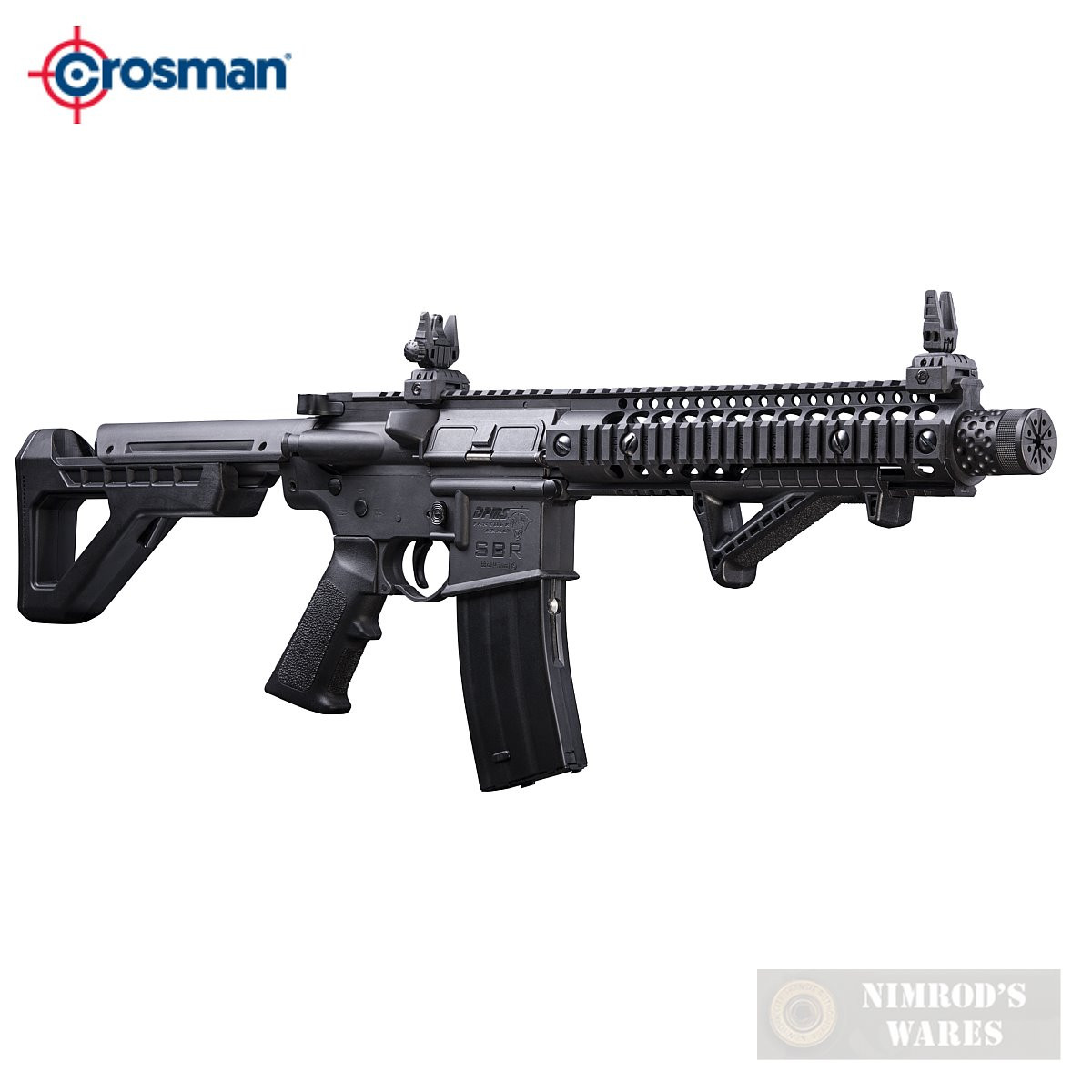 Crosman DPMS SBR Air Rifle 1400-rds/minute 430fps Dual Action DSBR ...