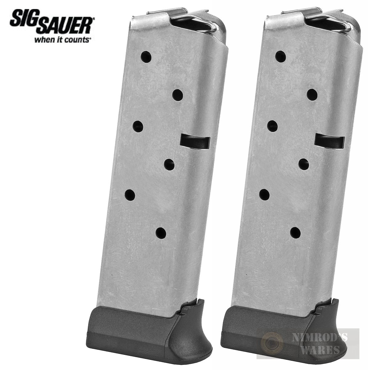 Sig P238 LEGION .380 7 Round EXTENDED MAGAZINE 2-PACK MAG-238-380-7 ...