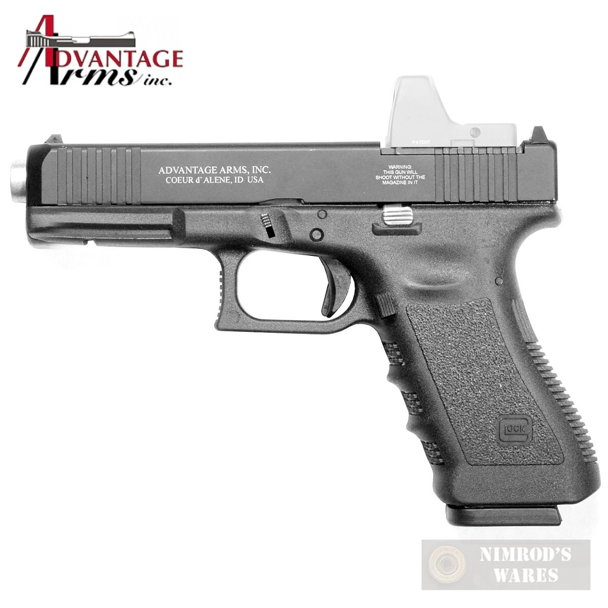 Advantage Arms GLOCK 17 22 Gen 4 .22LR CONVERSION KIT 2 Mags + Range ...