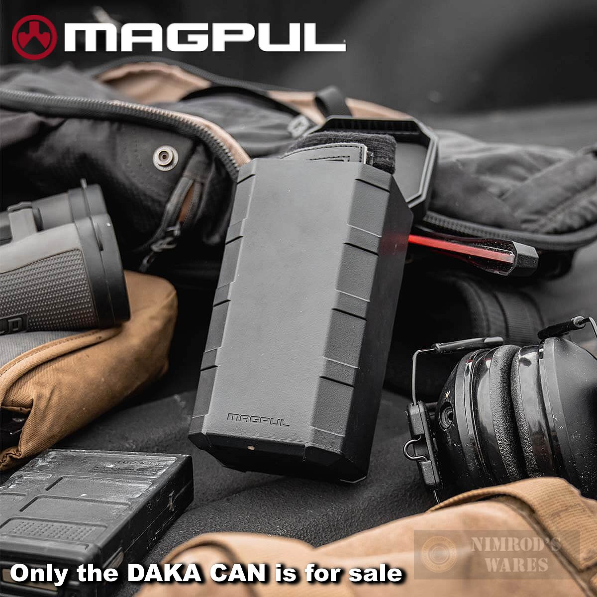 Magpul DAKA CAN LARGE Eyewear Tools Ammo First Aid Cigars STORAGE ...