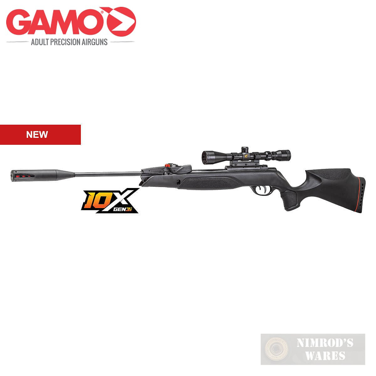 Gamo Swarm Magnum Pro AIR RIFLE .177 1650fps 10-shot GEN3i 6110039354 ...
