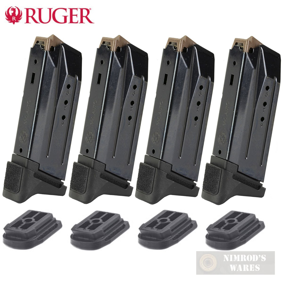 Ruger SECURITY-380 .380 ACP 10 Round MAGAZINE 4-Pk 90729 - NimrodsWares.com