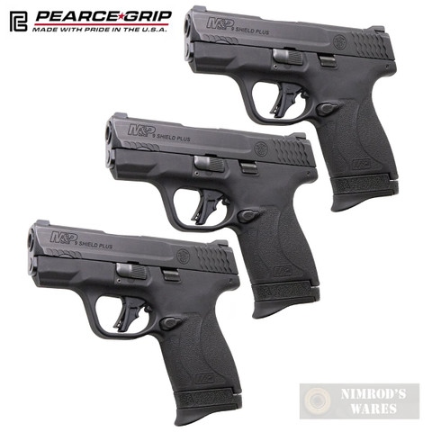 Pearce S&W M&P 9 Shield PLUS 9mm 13/15 Round Magazine GRIP EXTENSION 3 ...