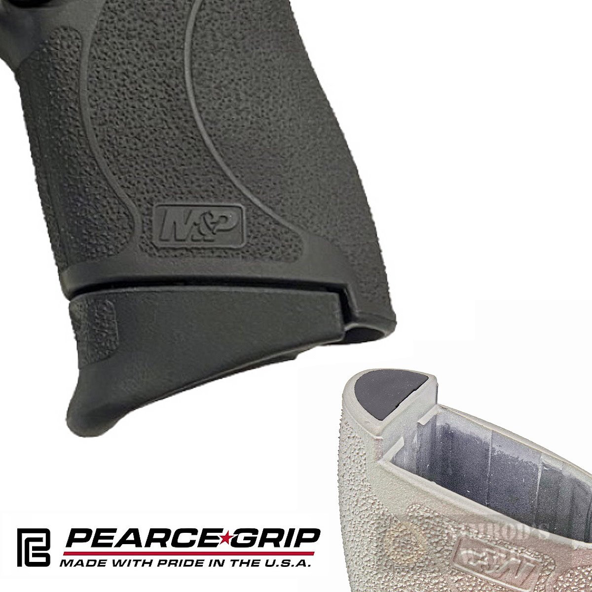 Pearce Grip S&W M&P 9 Shield Plus GRIP EXTENSION + FRAME INSERT 10-Rd ...
