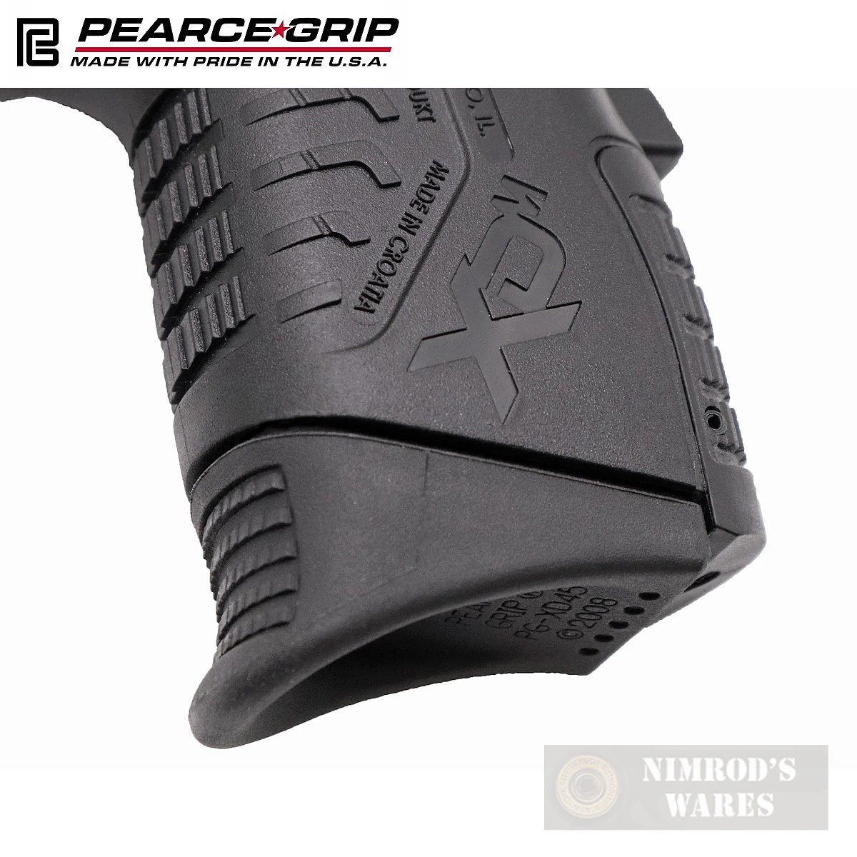 Pearce Grip Springfield XD Compact/Subcompact 10mm 45ACP GRIP EXTENSION ...