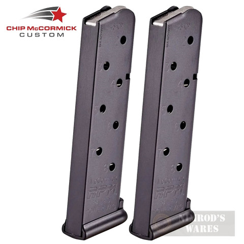 CMC 1911 Gov't .45ACP 8-Round MAGAZINE 2-PACK Railed Power Mag M-RPM ...
