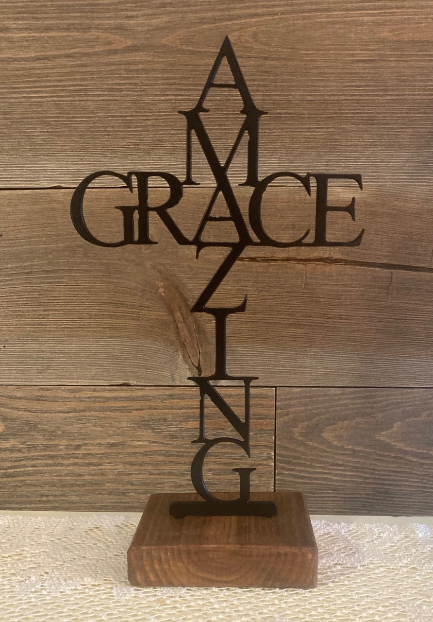 Amazing Grace Metal Sign | My Wooden Hanger