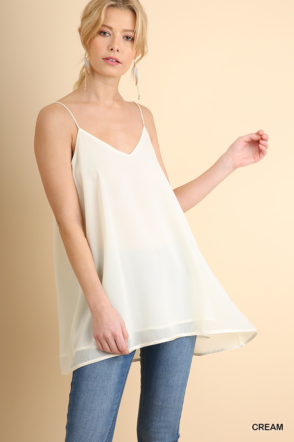 Taupe Spaghetti Strap Tank | My Wooden Hanger