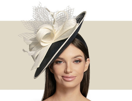 HOLLY - Navy Blue and Ivory - Gold Coast Couture