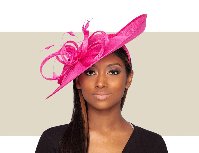 BRIA FASCINATOR HAT - Hot Pink - Gold Coast Couture