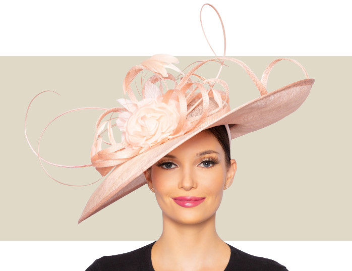 MIA KENTUCKY DERBY HAT - Rose Pink - Gold Coast Couture